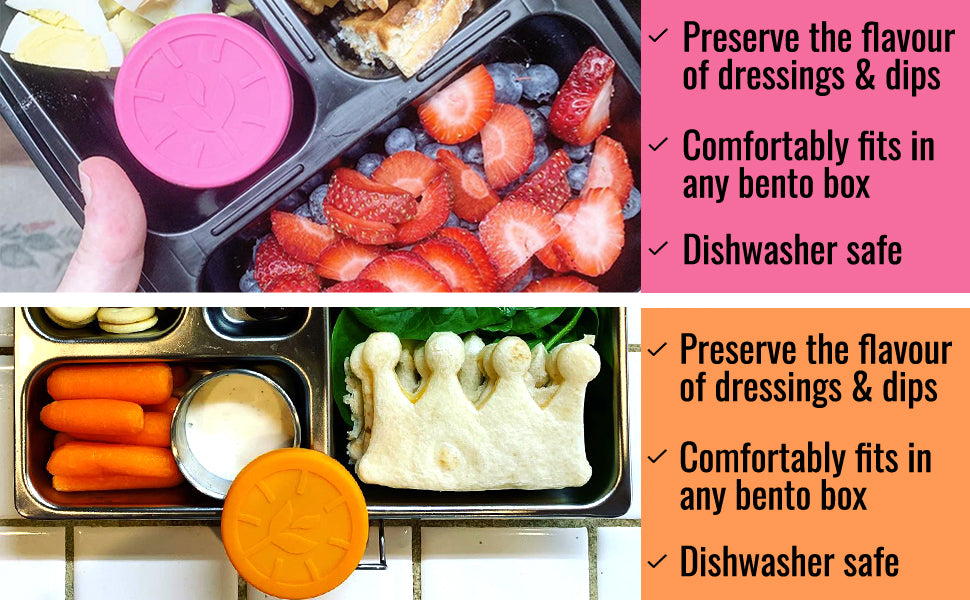 Tavva® Dips 3X1.7 oz Stainless Steel Containers Set - TAVVA Kitchen