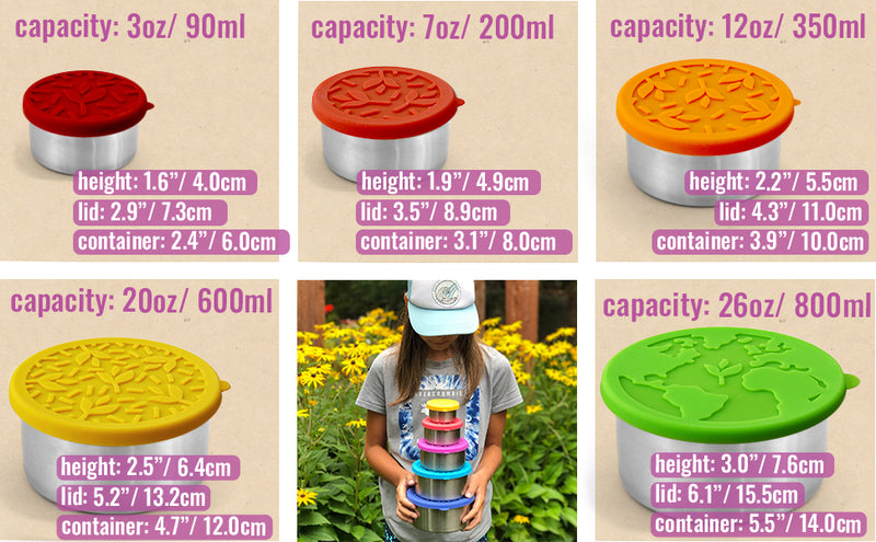 Tavva® Solo Small 3 oz Deluxe Stainless Steel Container [Set of 4 ...